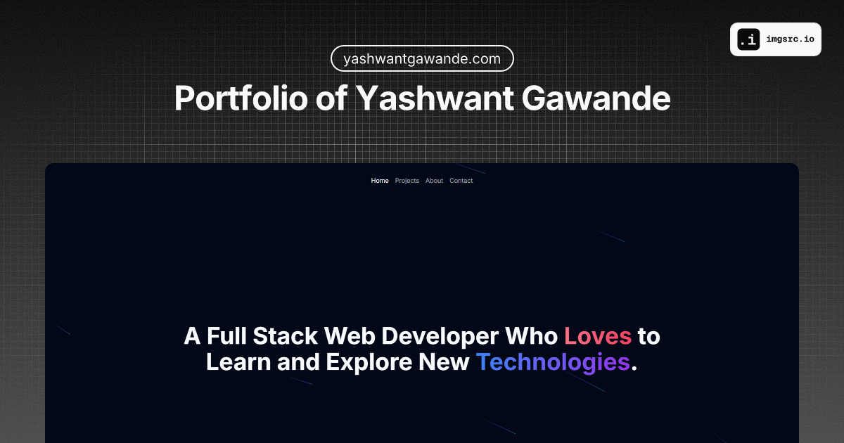 Projects | Yashwant Gawande - Full Stack Developer Portfolio
